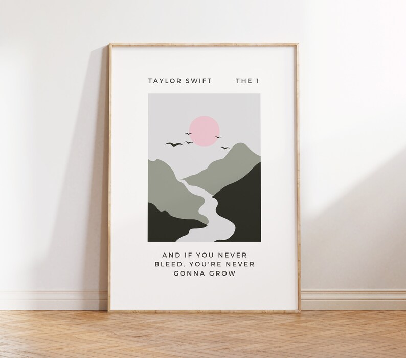 Taylor Swift Simple Poster Set of 3 August, Long Live, the 1 Wall Art ...