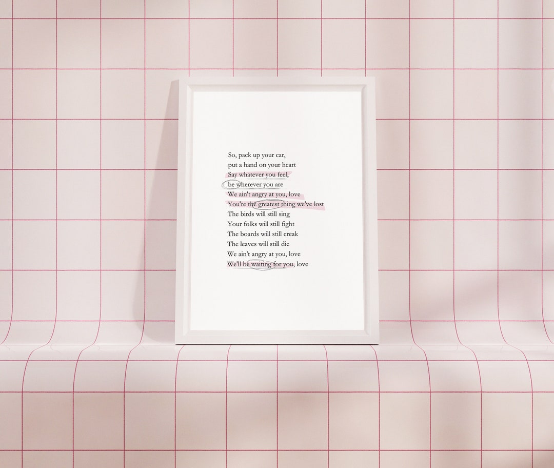 Noah Kahan Youre Gonna Go Far Annotated Lyrics Stick Season Printable ...