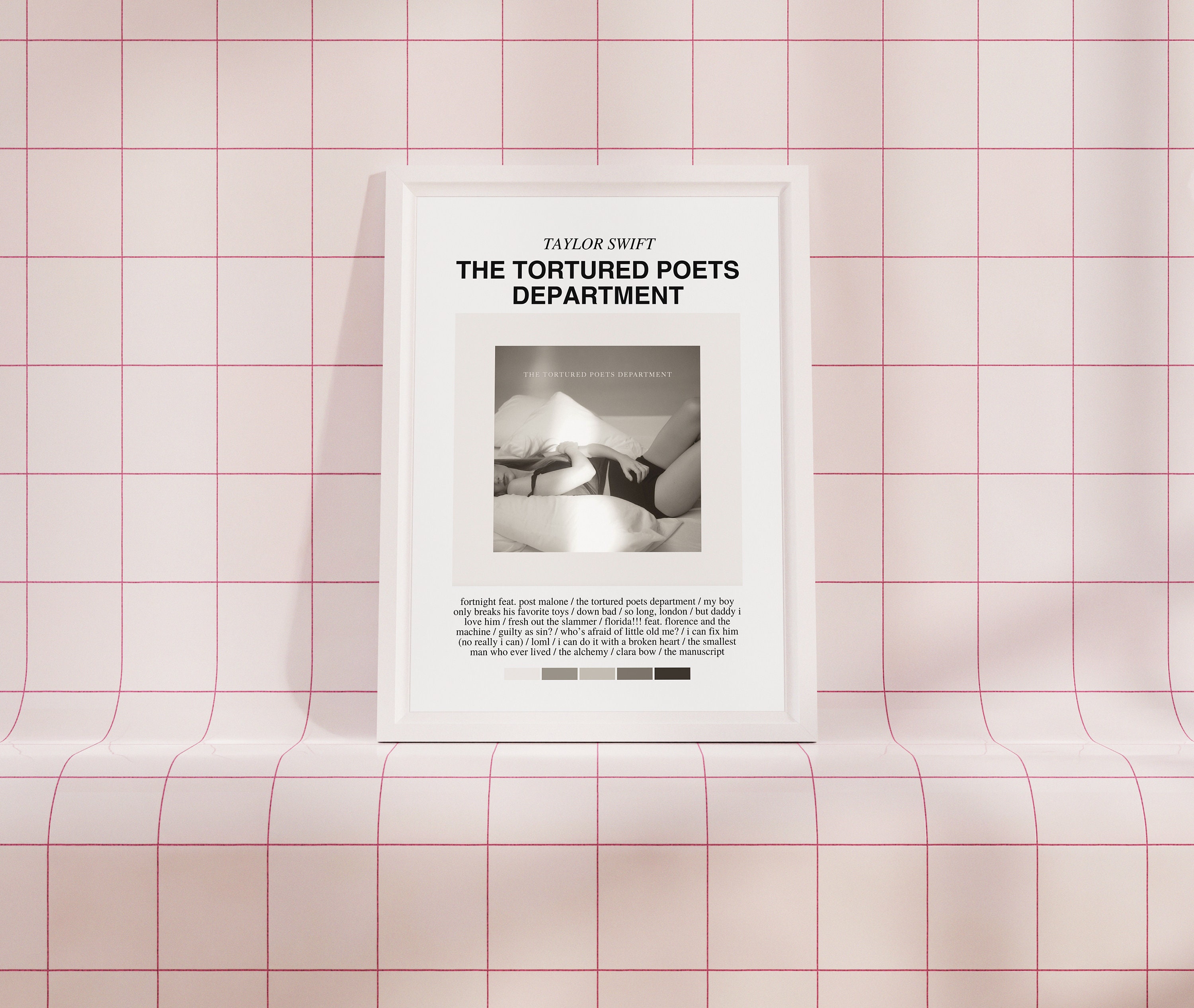 Taylor The Tortured Poets Department Poster, TTPD Album Poster sold by ...