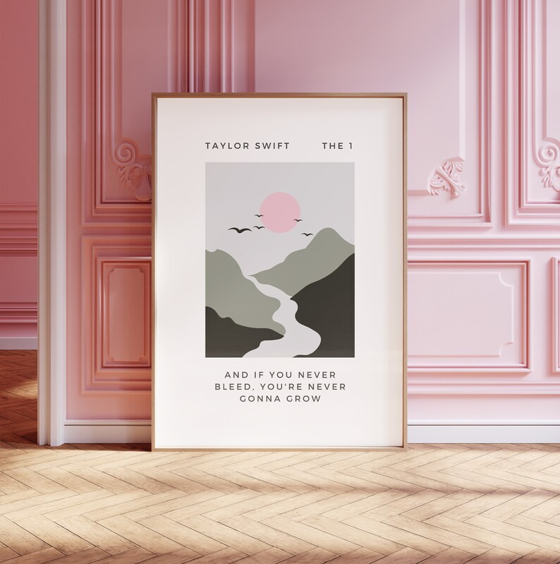 Taylor Swift Simple Poster Set of 3 August, Long Live, the 1 Wall Art ...