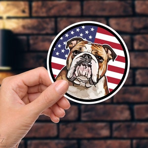 Bulldog Sticker, Die-cut Sticker, Bulldog, Vinyl Decal, Bulldog Mom ...
