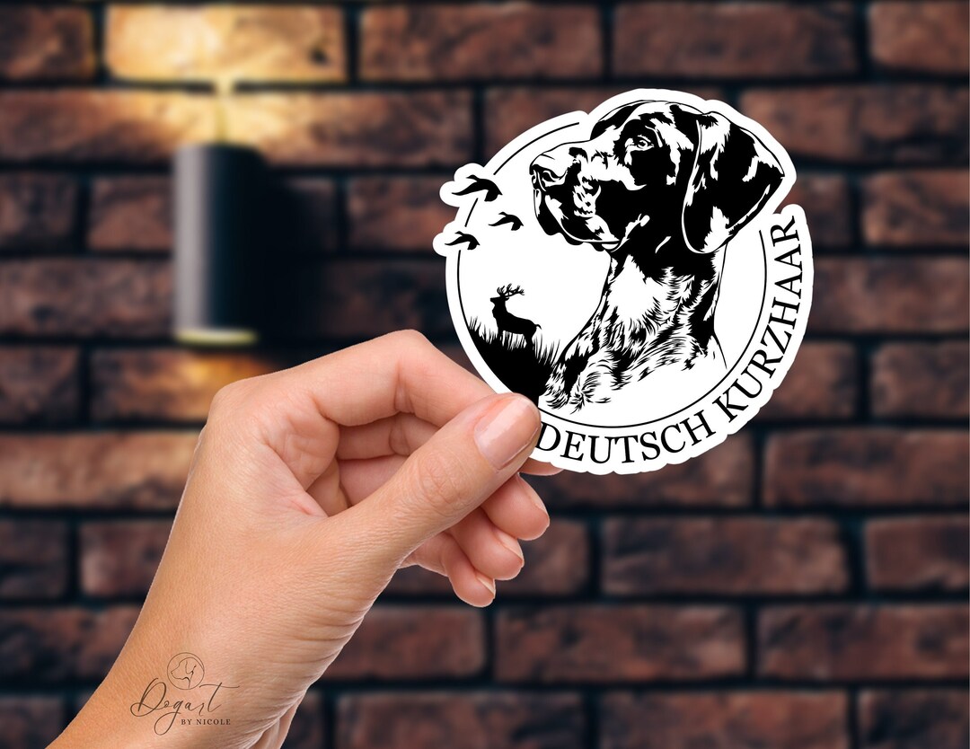 German Shorthaired Pointer Sticker, Die-cut Sticker, GSP Mom Gift ...