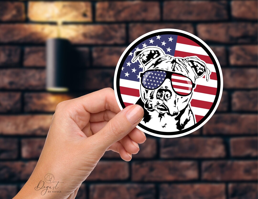 Pitbull Sticker, Die-cut Sticker, Vinyl Decal, Pitbull Mom Gifts, Pet ...