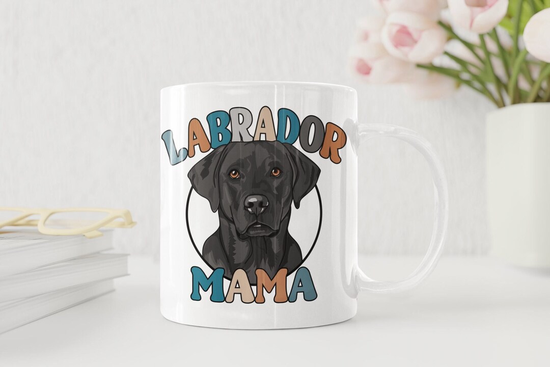 Labrador Mama Mug, Black Labrador Mug, Dog Mug, Dog Mom Gift, Black ...