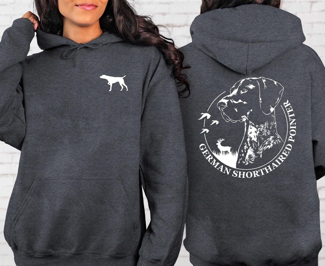 German Shorthaired Pointer Hoodie, Hunting Dog Sweatshirt, GSP Hoodie ...