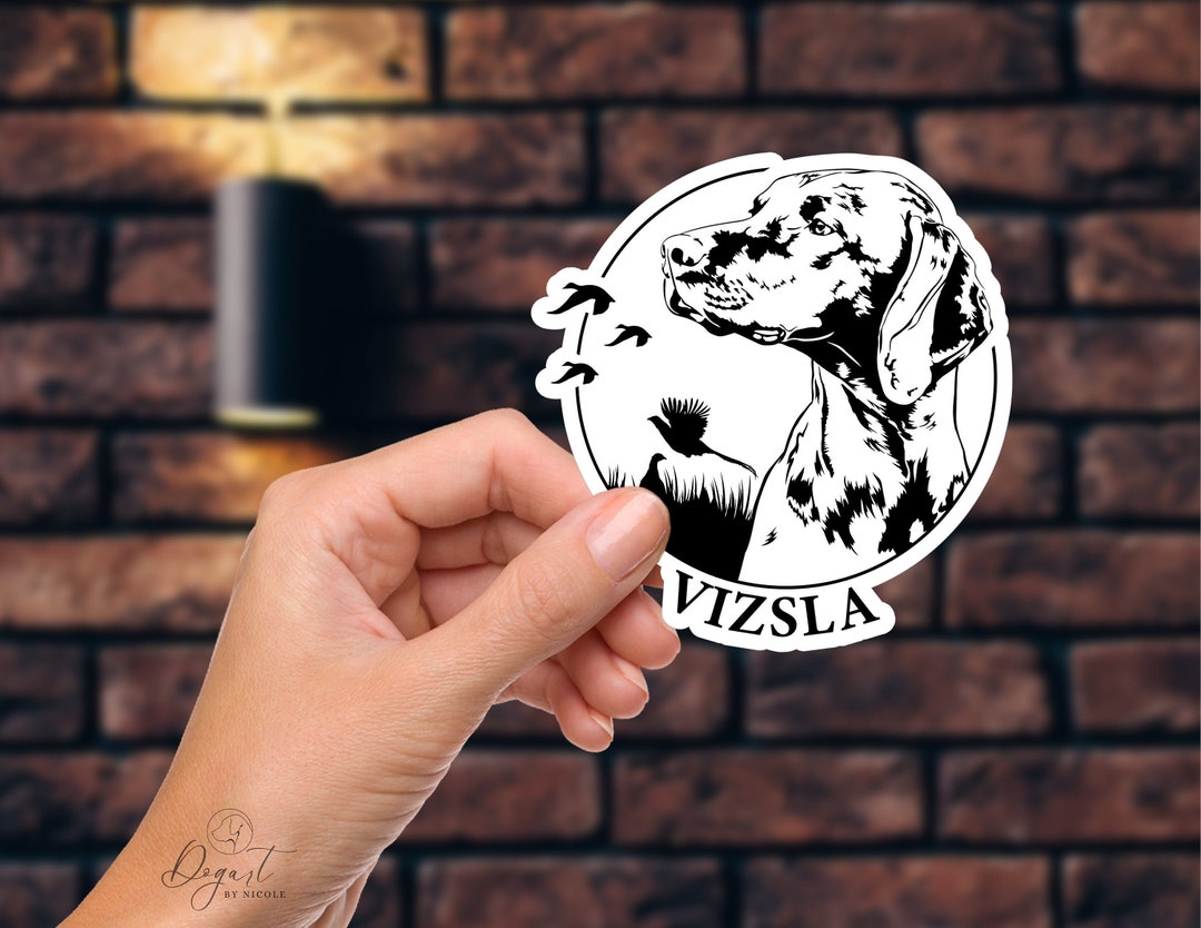 Vizsla Sticker, Die-cut Sticker, Vizsla Mom Gift, Vinyl Decal ...