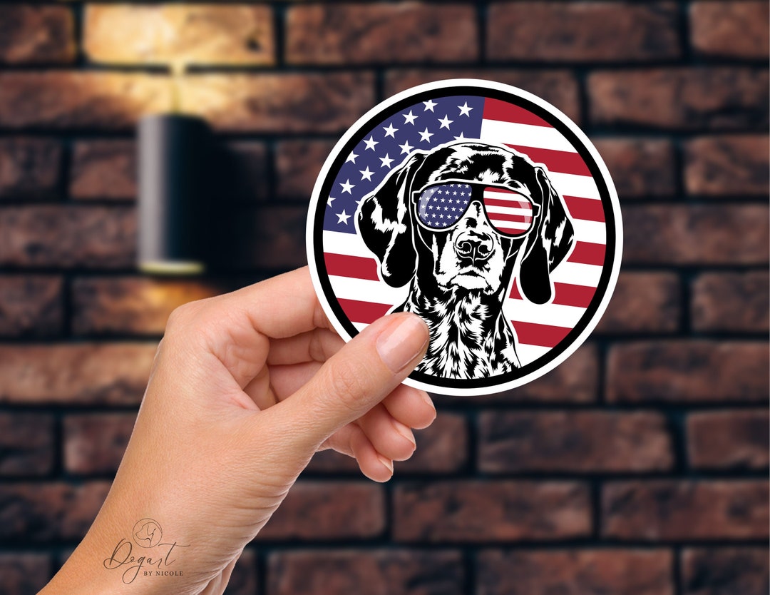 German Shorthaired Pointer Sticker, Die-cut Sticker, Hunting Dog, Vinyl ...