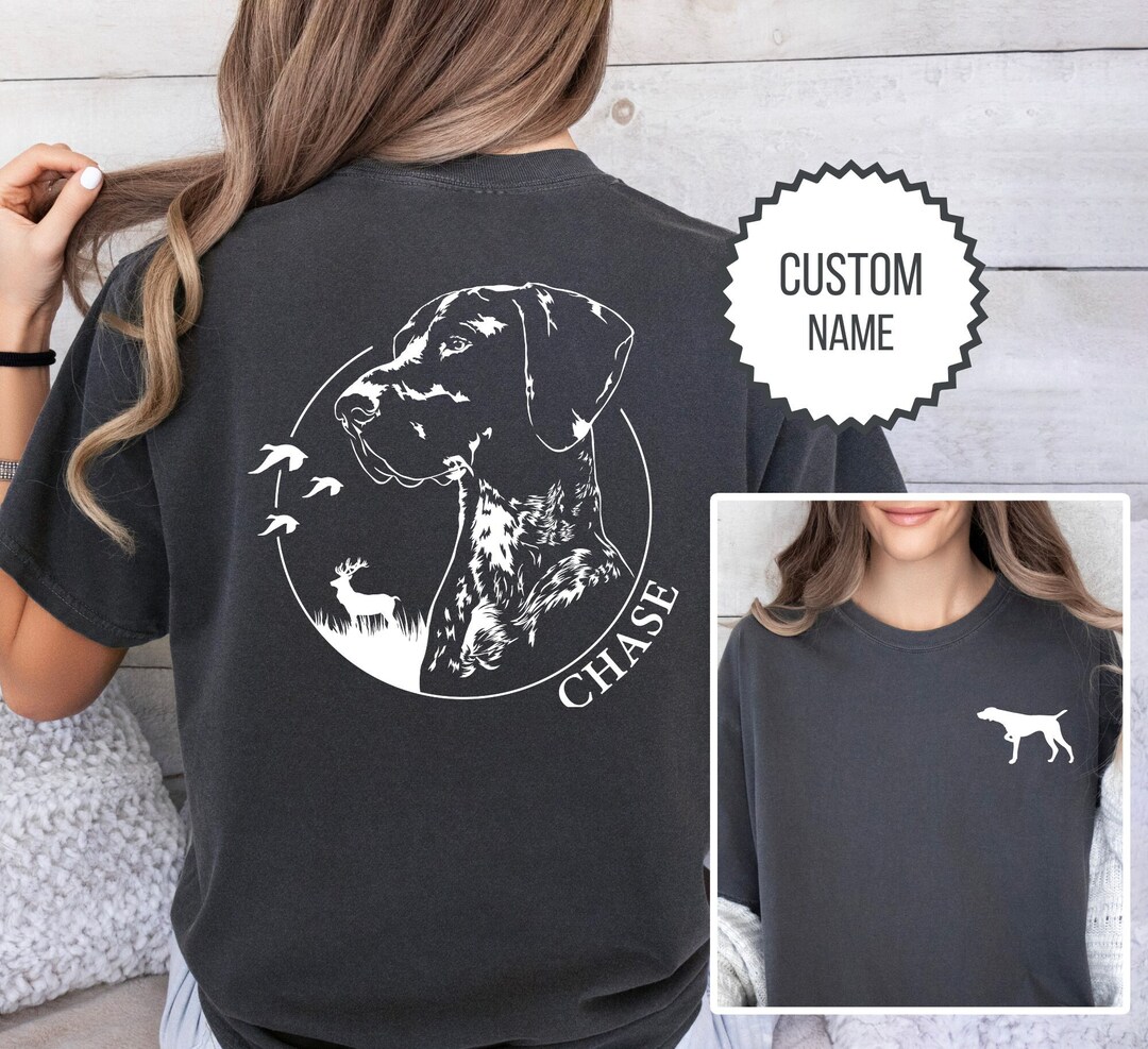 German Shorthaired Pointer Shirt, Custom Dog Shirt, Comfort Colors ...