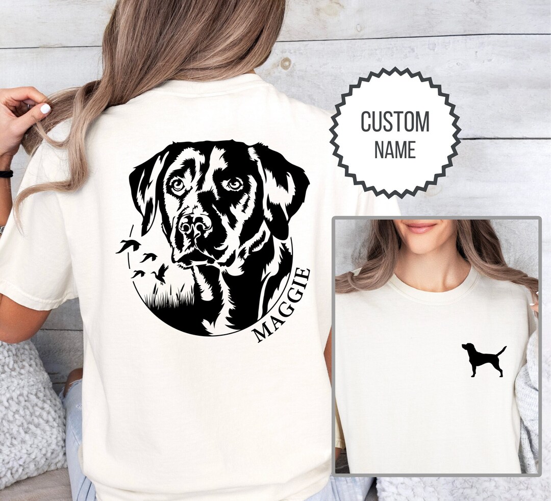 Labrador Shirt, Custom Dog Shirt, Comfort Colors Shirt, Dog Mom, Duck ...