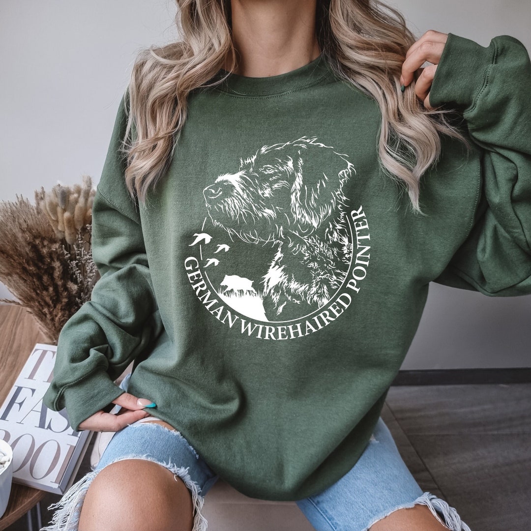 German Wirehaired Pointer Sweatshirt, GWP Shirt, GWP Mom, GWP ...