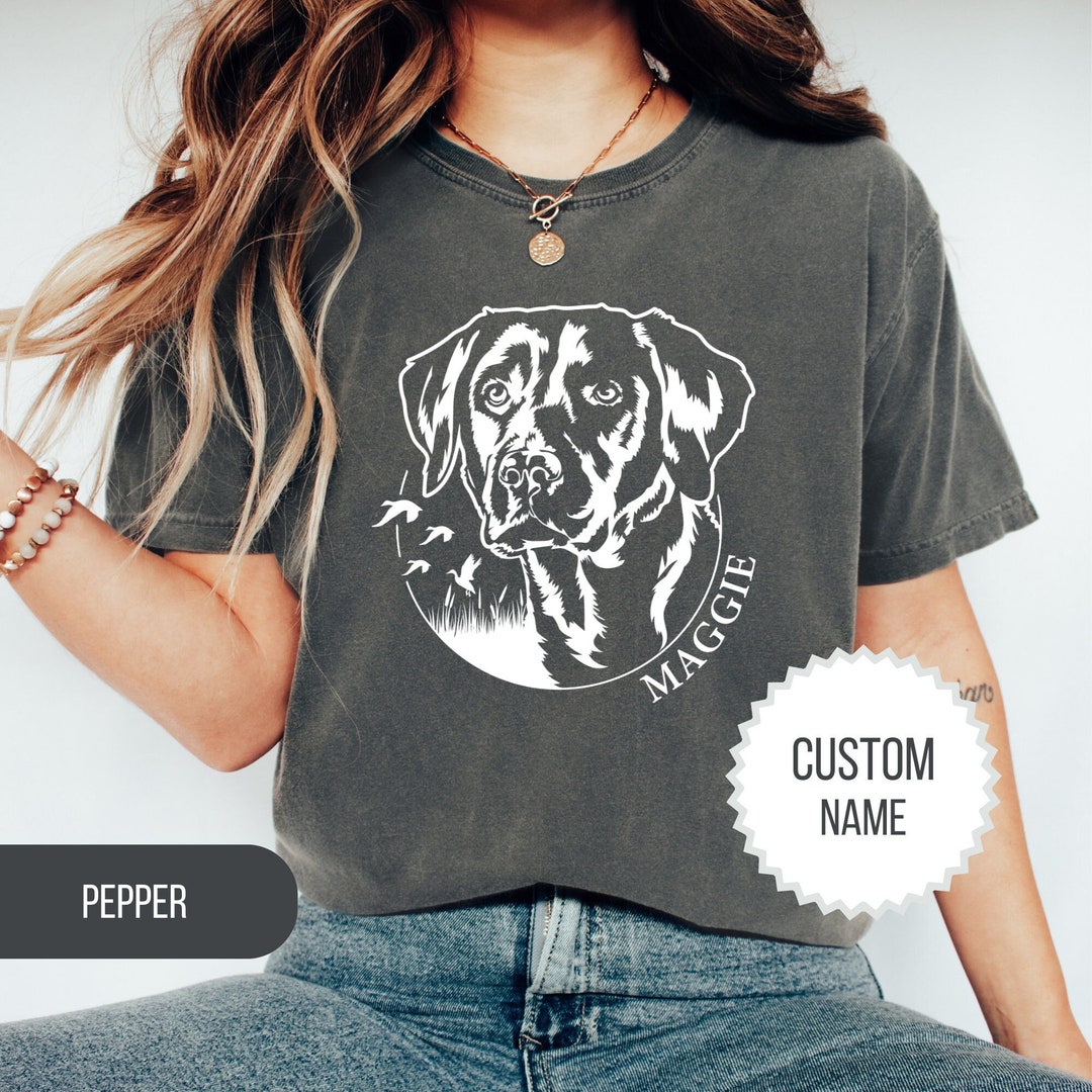 Labrador Shirt, Custom Dog Shirt, Comfort Colors Shirt, Dog Mom Shirt ...