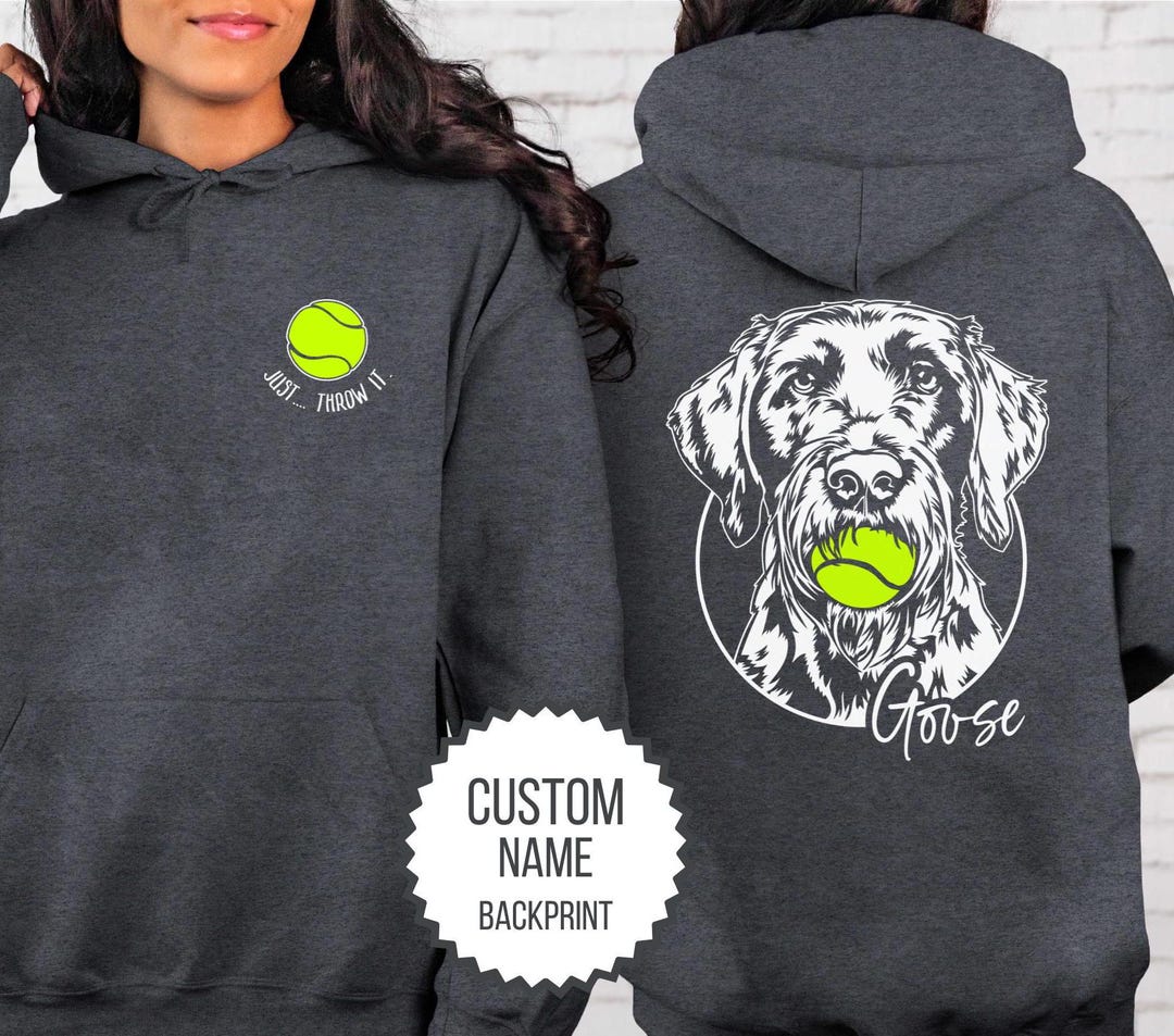 German Wirehaired Pointer Sweatshirt, Custom Dog Sweatshirt, GWP Mom ...