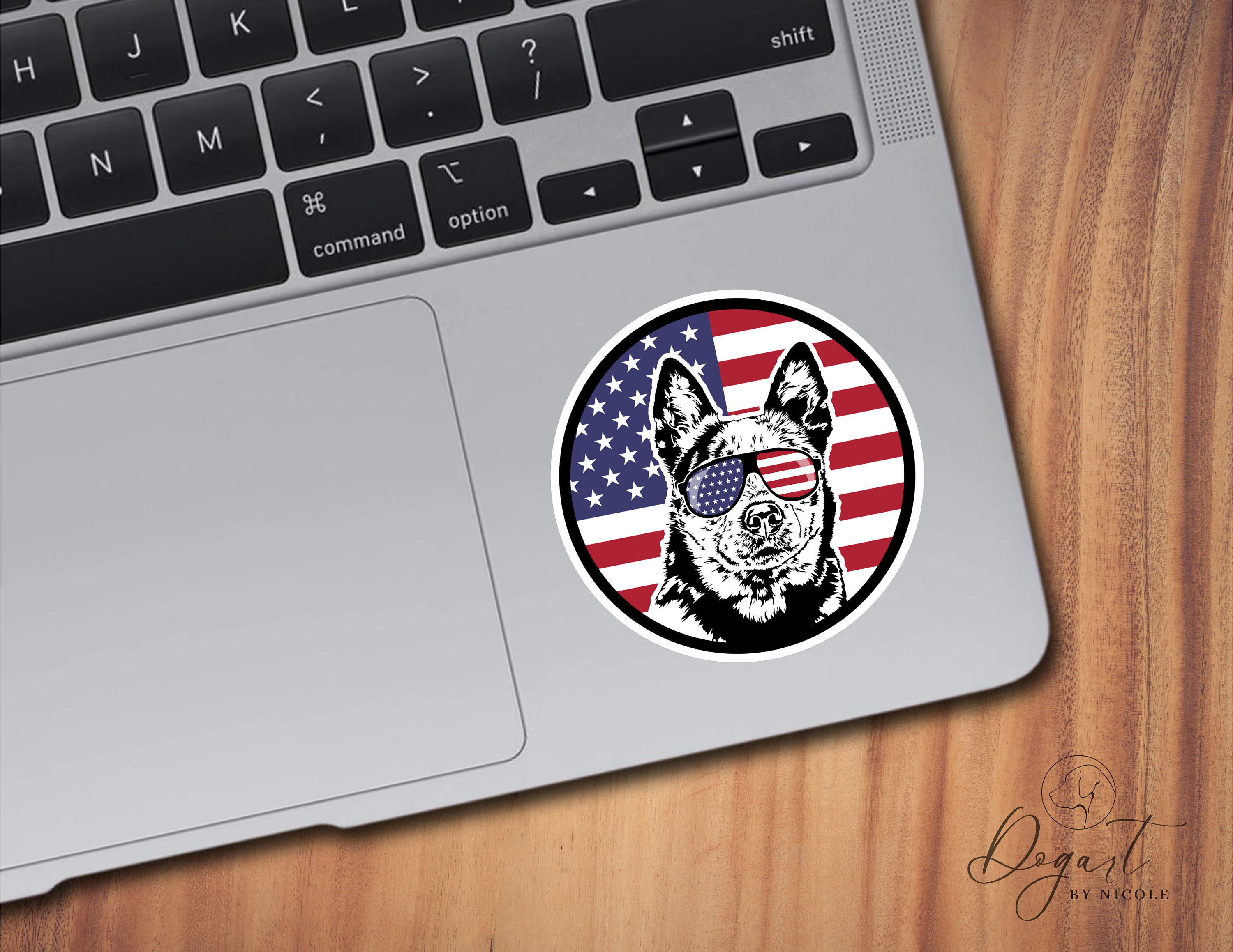 Blue Heeler Sticker, Die-cut Sticker, Cattle Dog, Vinyl Decal, Blue ...