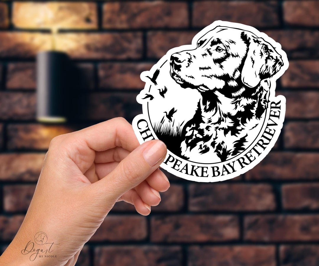 Chesapeake Bay Retriever Sticker, Die-cut Sticker, Chesapeake Bay ...