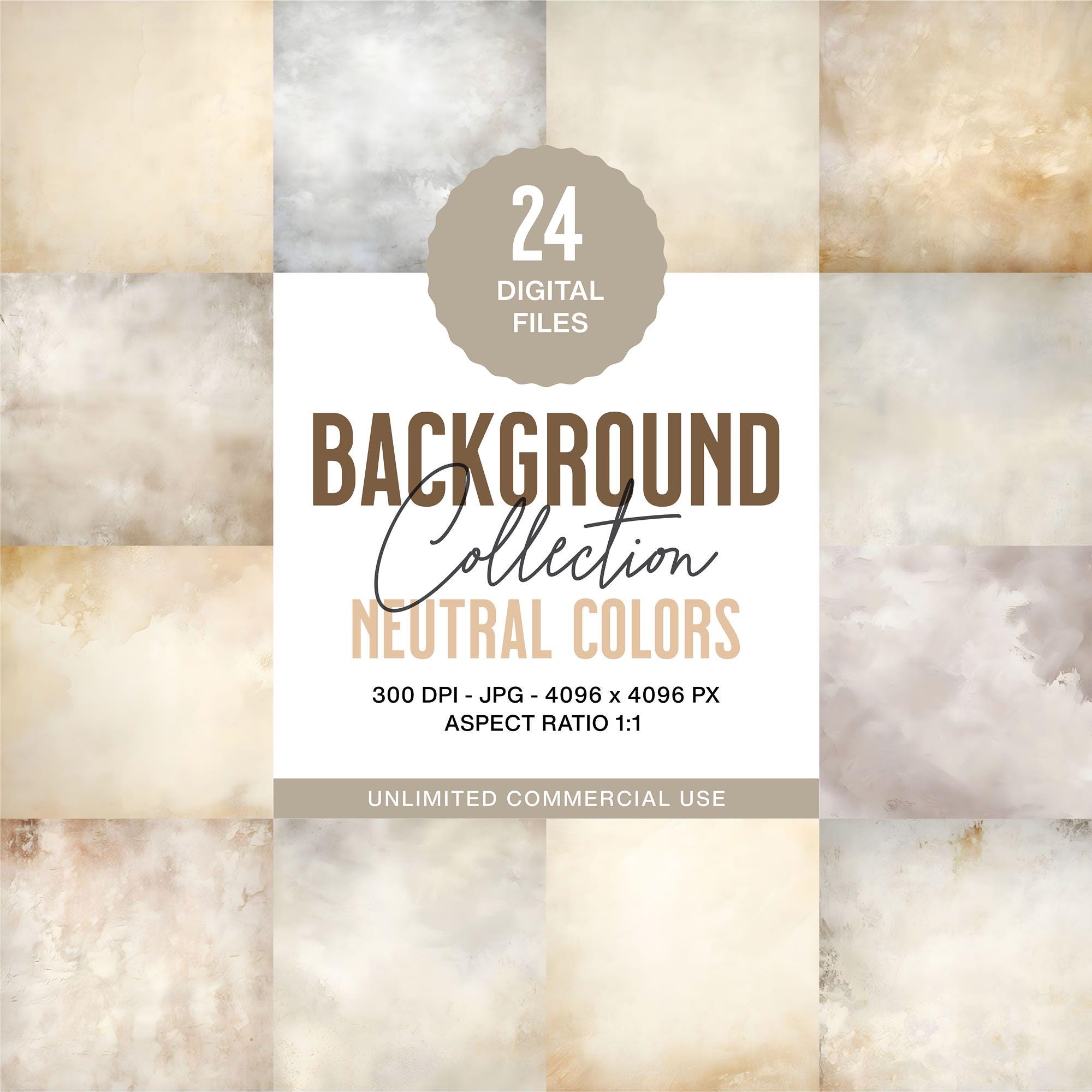 Neutral Textured Backgrounds: Beige, Cream & Gray Digital Paper ...