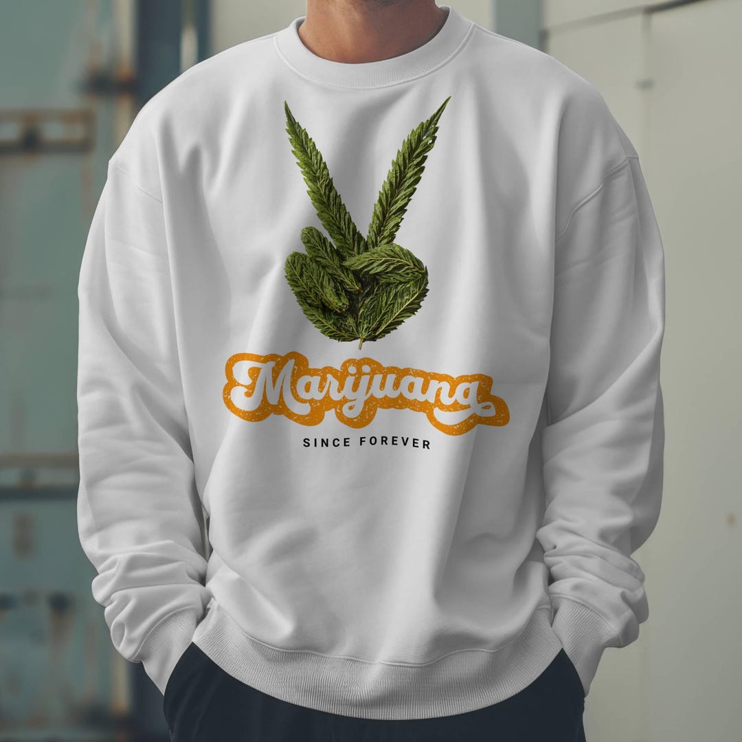 Marijuana - Since Forever | Peace Sign Weed Leaf T-shirt PNG Design ...