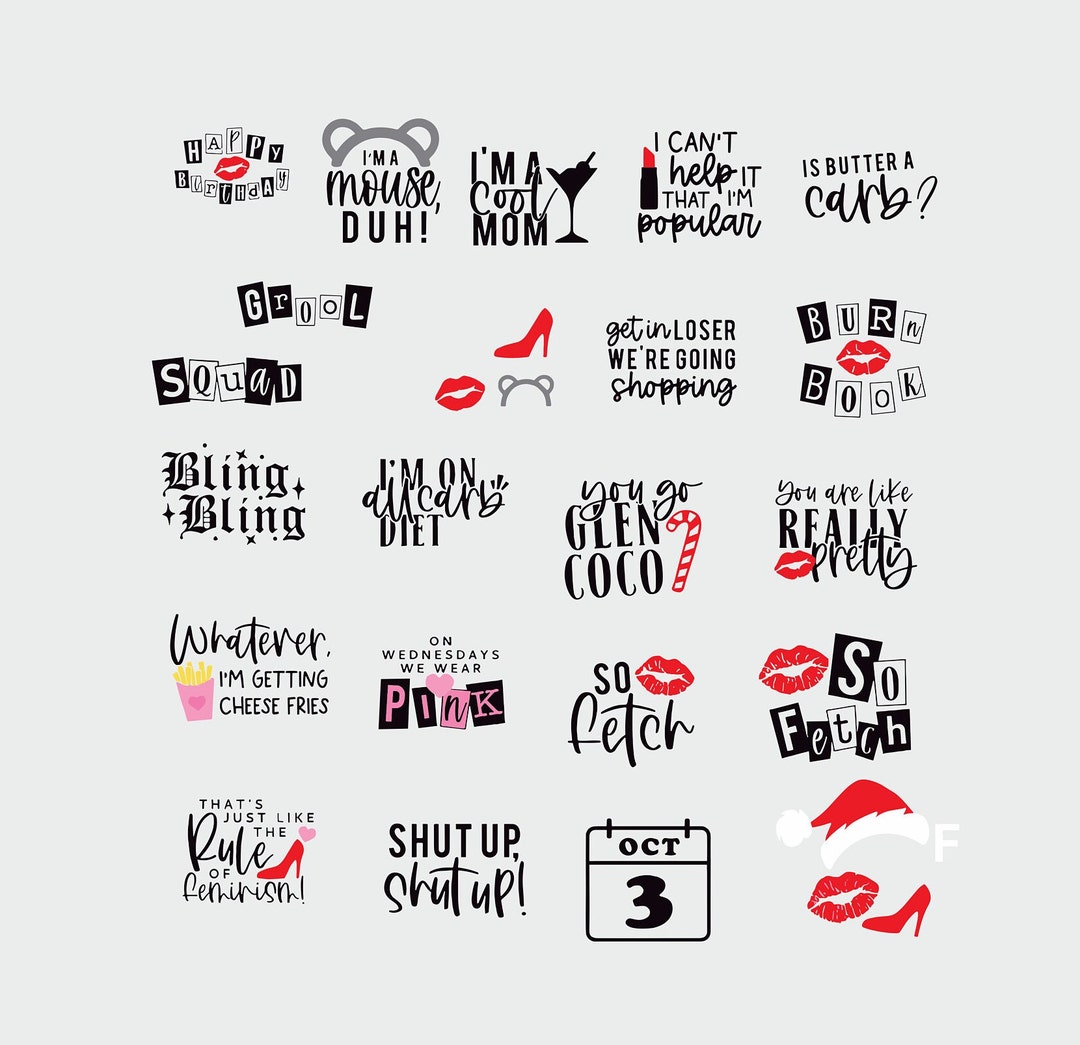 Mean Girls SVG Mean Girls PNG That's so Fetch I'm A Cool Mom PNG Mean ...