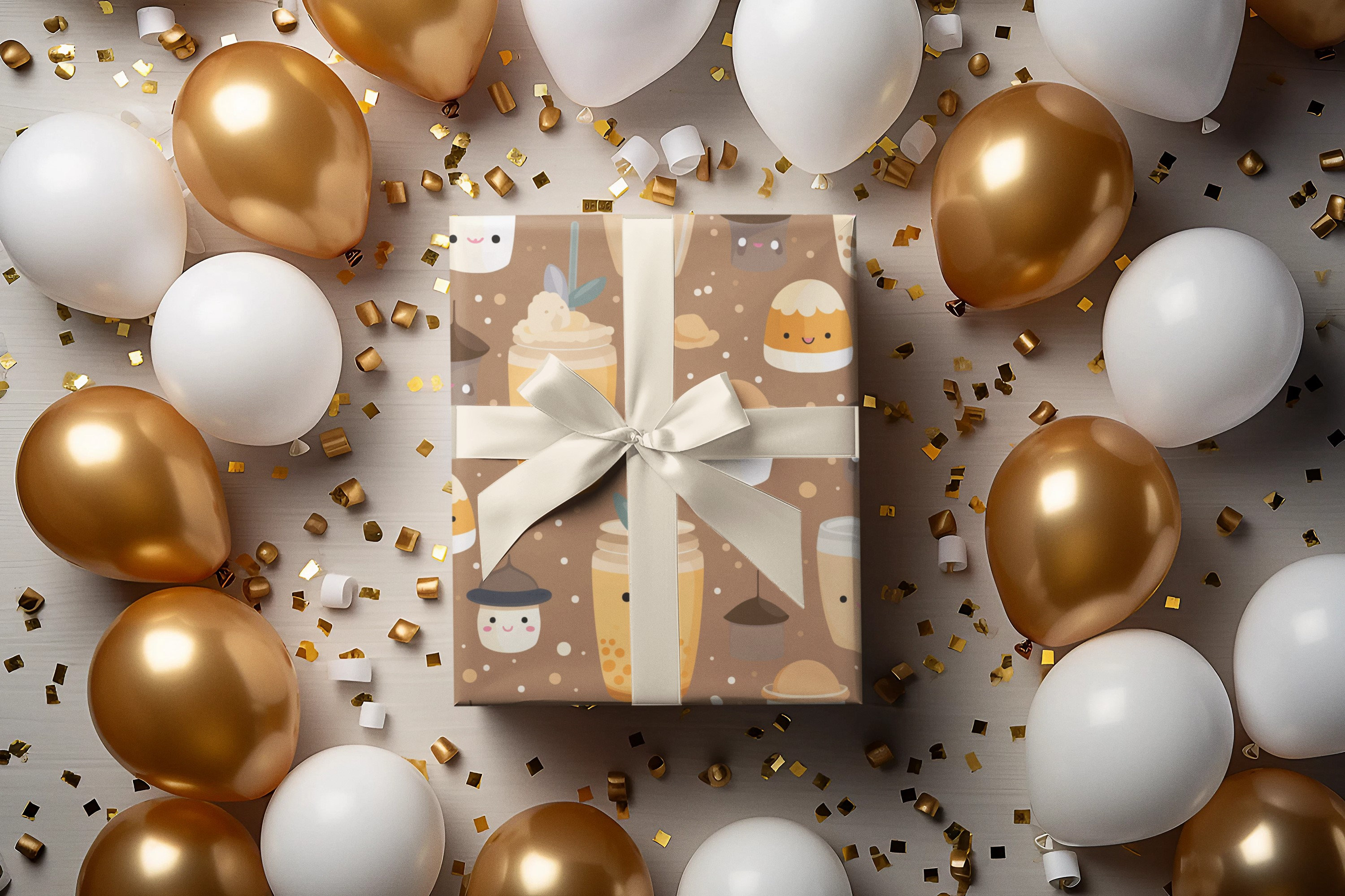 Bubble Tea Boba Tea Digital Paper Boba Seamless - Etsy