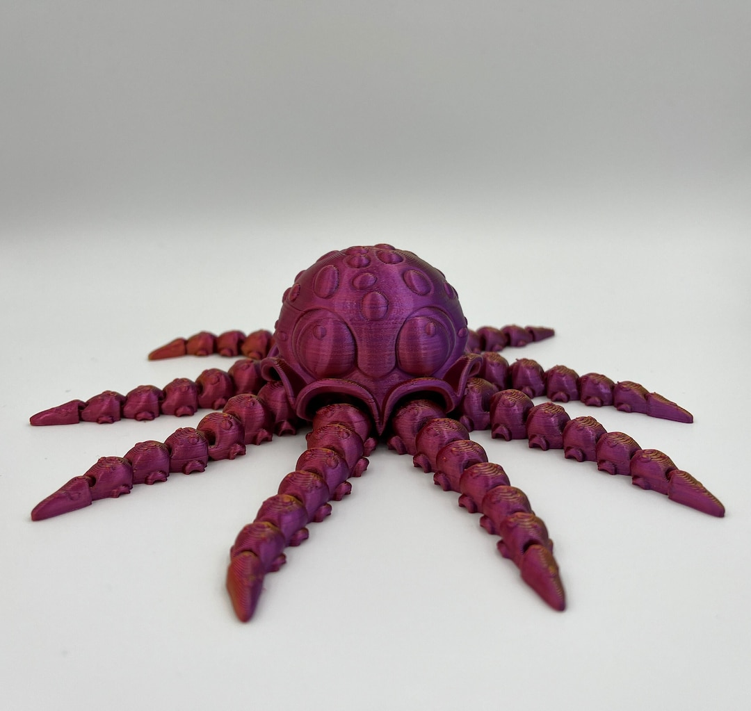 3D Printing okta Movable 3D Printed Octopus the Perfect Desk Toy ...