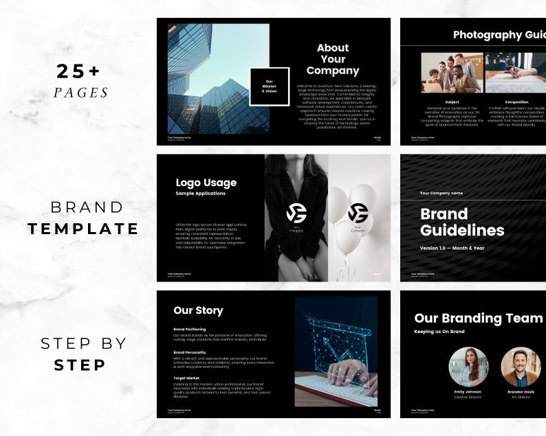Branding Guideline Template | Canva Brand Book | Personal Brand ...
