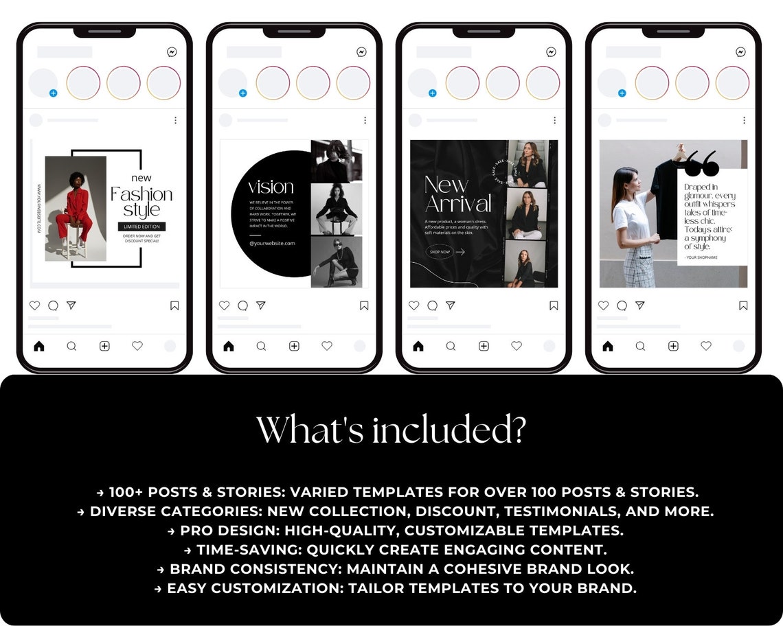 Instagram Templates for Fashion & Branding | 100+ Canva Templates for ...