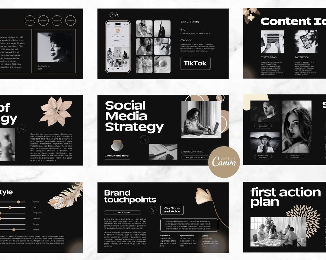 Marketing Proposal Canva | Social Media Strategy Kit | Business ...