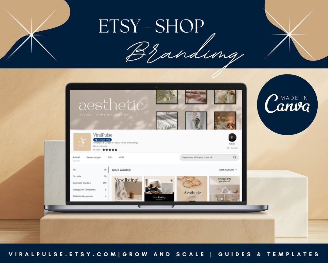 Etsy Shop Banner Kit, Etsy Canva Banners, Etsy Store Listing Images ...