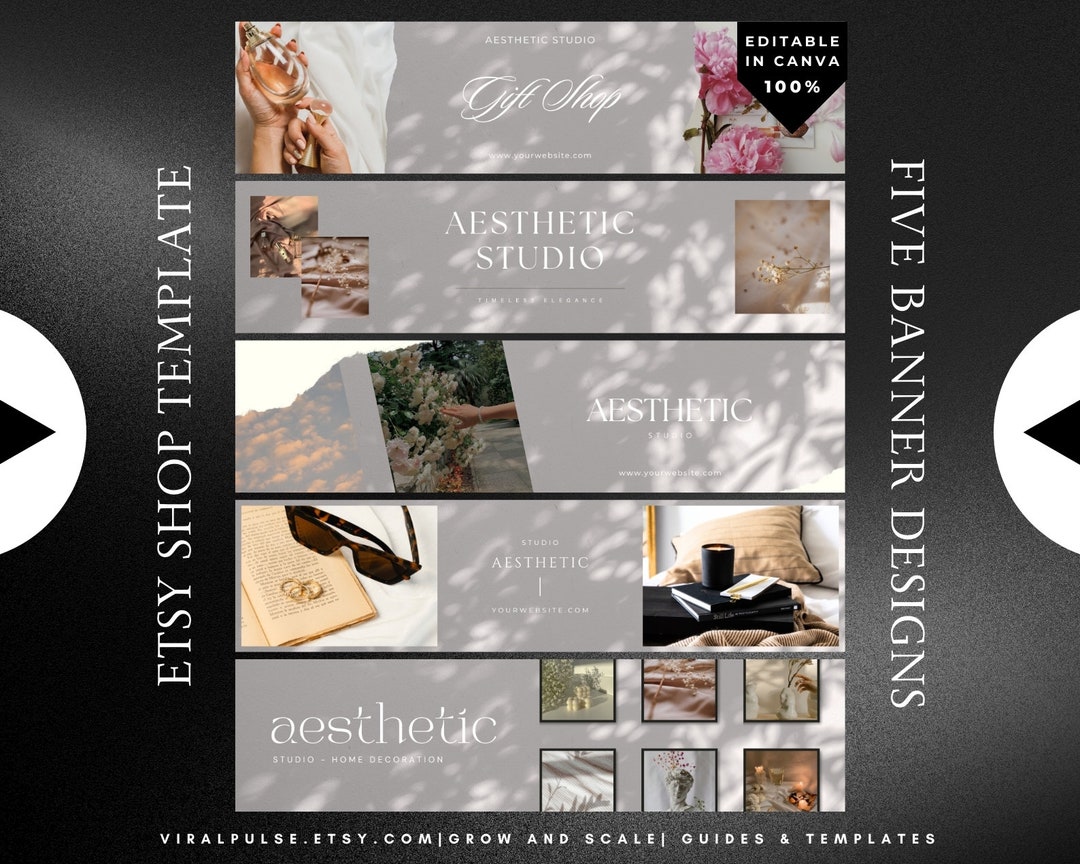 Etsy Banner Templates Bundle, Etsy Shop Banner, Etsy Shop Kit, Sell on ...