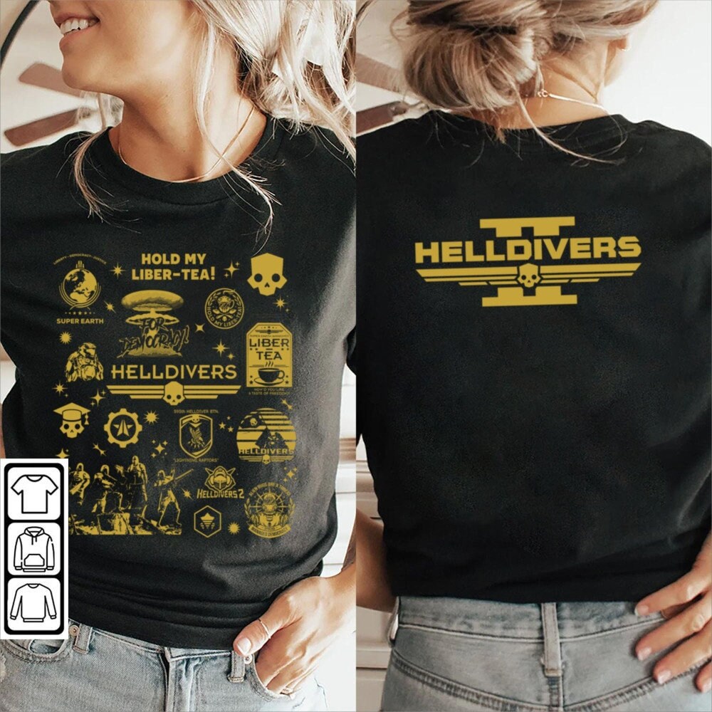 Helldivers Checklist Shirt, Retro Helldivers 2 T-shirt, Helldivers 2 Game Disintegrating ...