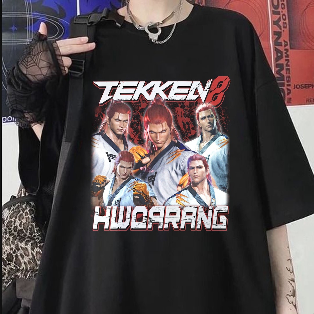 Hwoarang Vintage Retro Tekken 8 Shirt, Men's Tekken Game Tee, Gaming ...