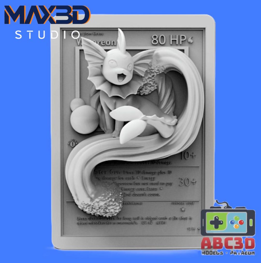 Vaporeon Pokemon Card - Etsy