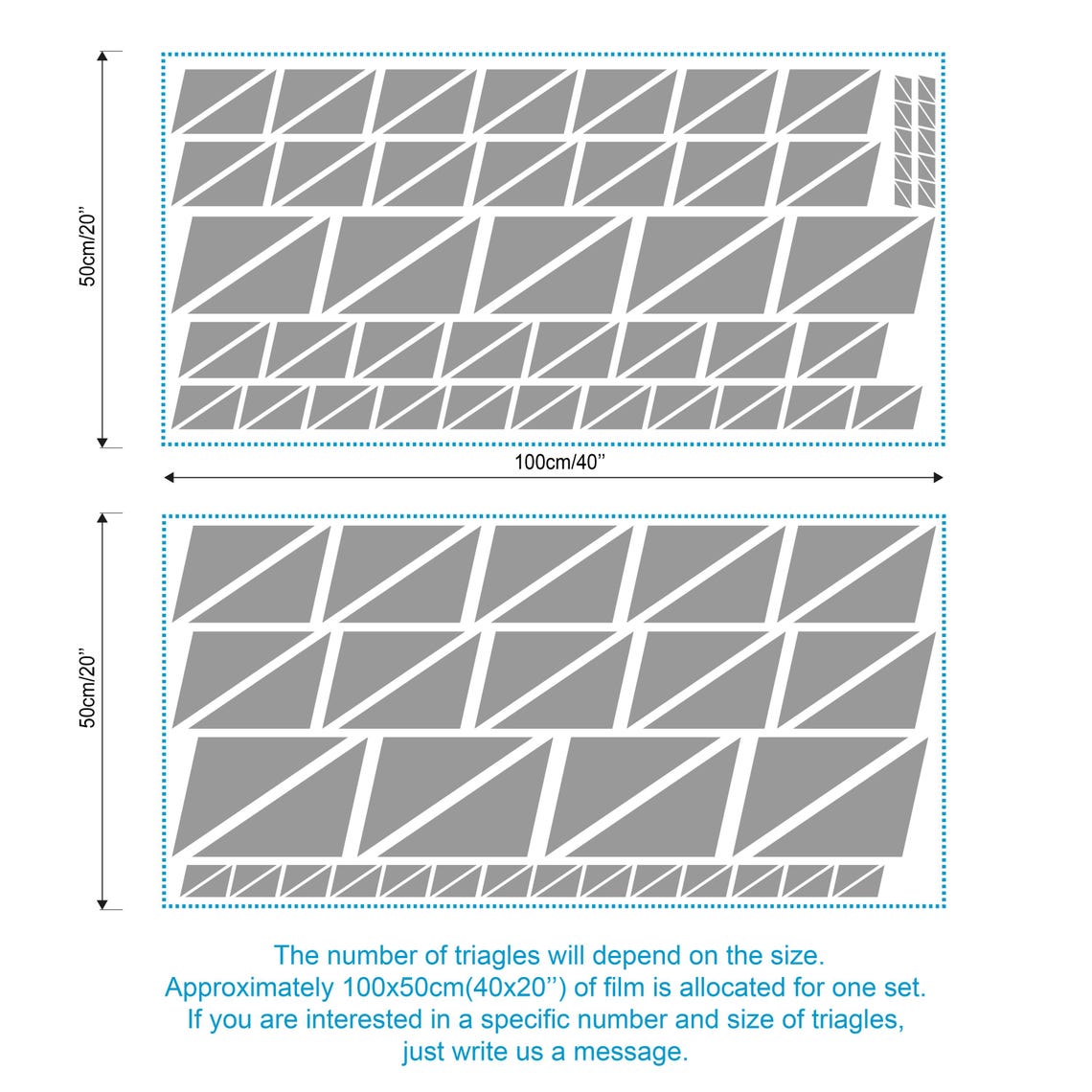 Modern Triangles Car Vinyl Stickers, DIY Auto Tuning, JDM Car ...