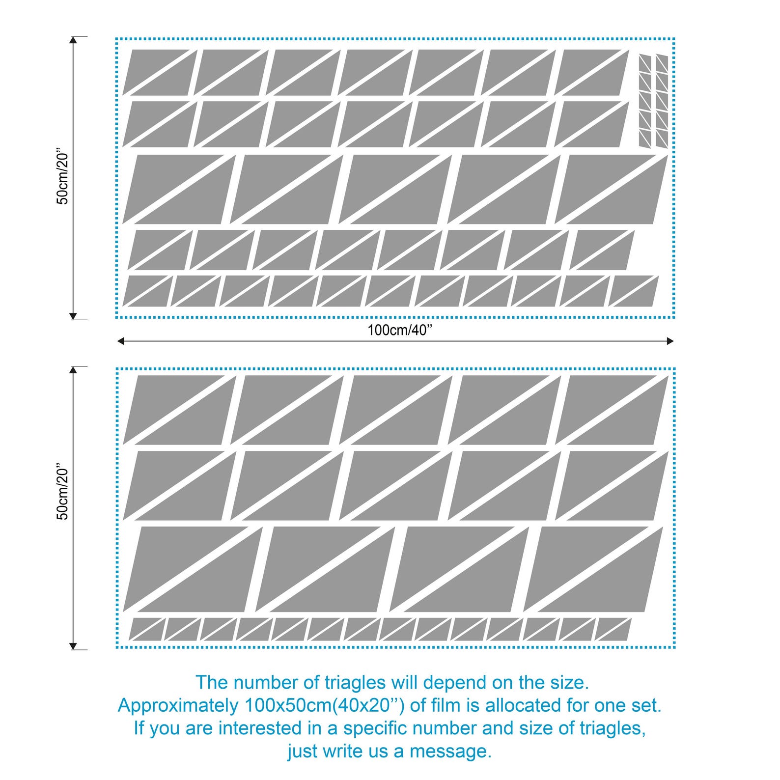 Modern Triangles Car Vinyl Stickers, DIY Auto Tuning, JDM Car ...