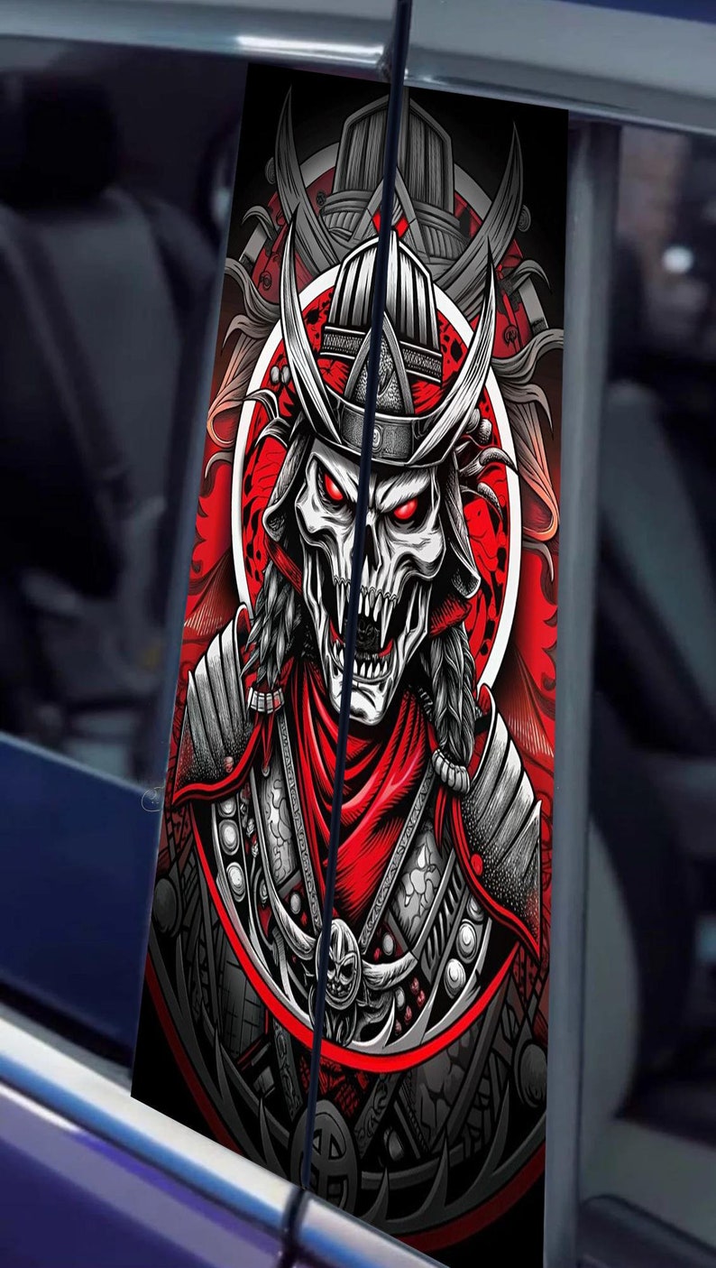 Vinyl Car Pillar Stickers, Unique Design Print Car Decals, Custom Car ...