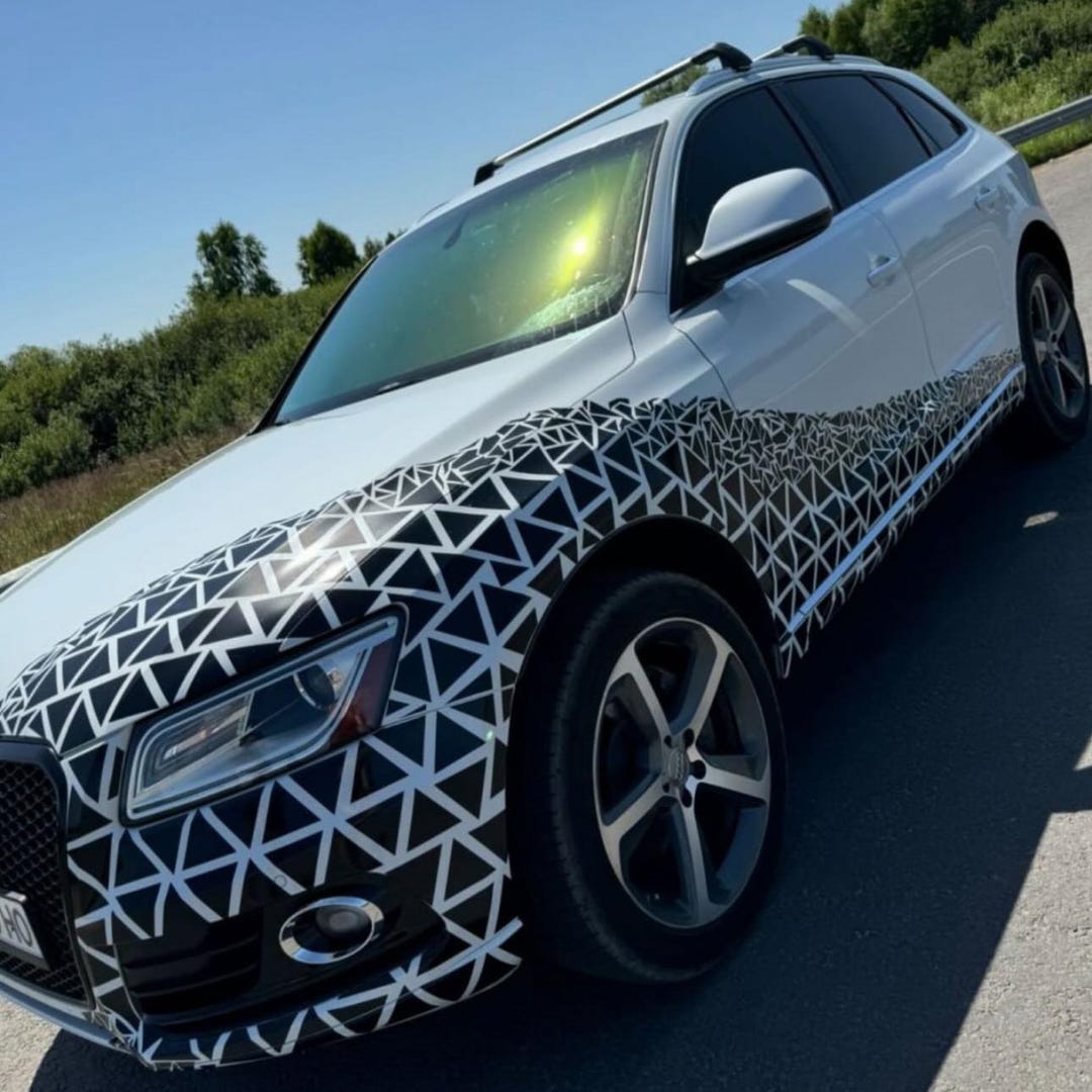 Triangle Shaped Car Decals, Vehicle Graphics Sticker Wrap, Removable ...