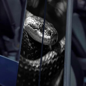 Snake Car Sticker Wrap, Custom Vinyl Decal, Removable Car Side Decal ...