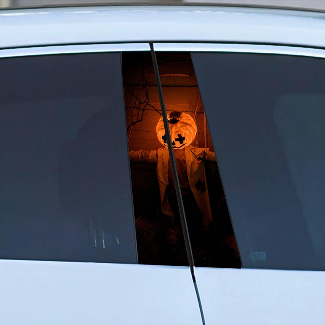Halloween Car Sticker Wrap, Removable Custom Vinyl Decal, Car Doors ...
