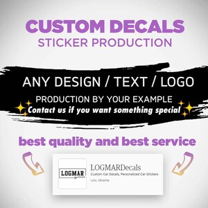 Vinyl Car Pillar Stickers, Unique Design Print Car Decals, Custom Car ...