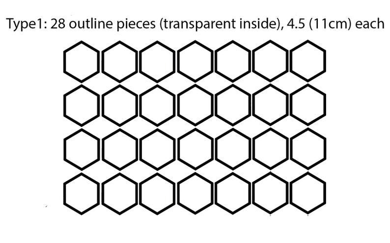 Hexagon Car Stickers Vinyl, Honeycomb JDM Car Decals, Hex Side Car Body ...