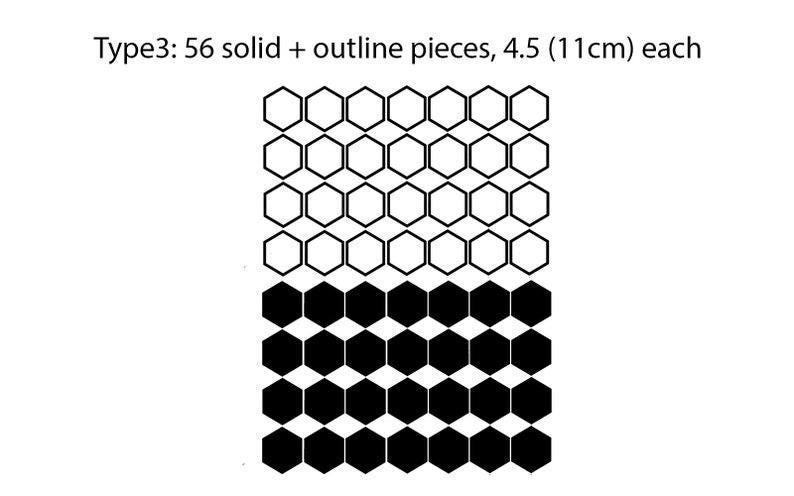 Hexagon Car Stickers Vinyl, Honeycomb JDM Car Decals, Hex Side Car Body ...