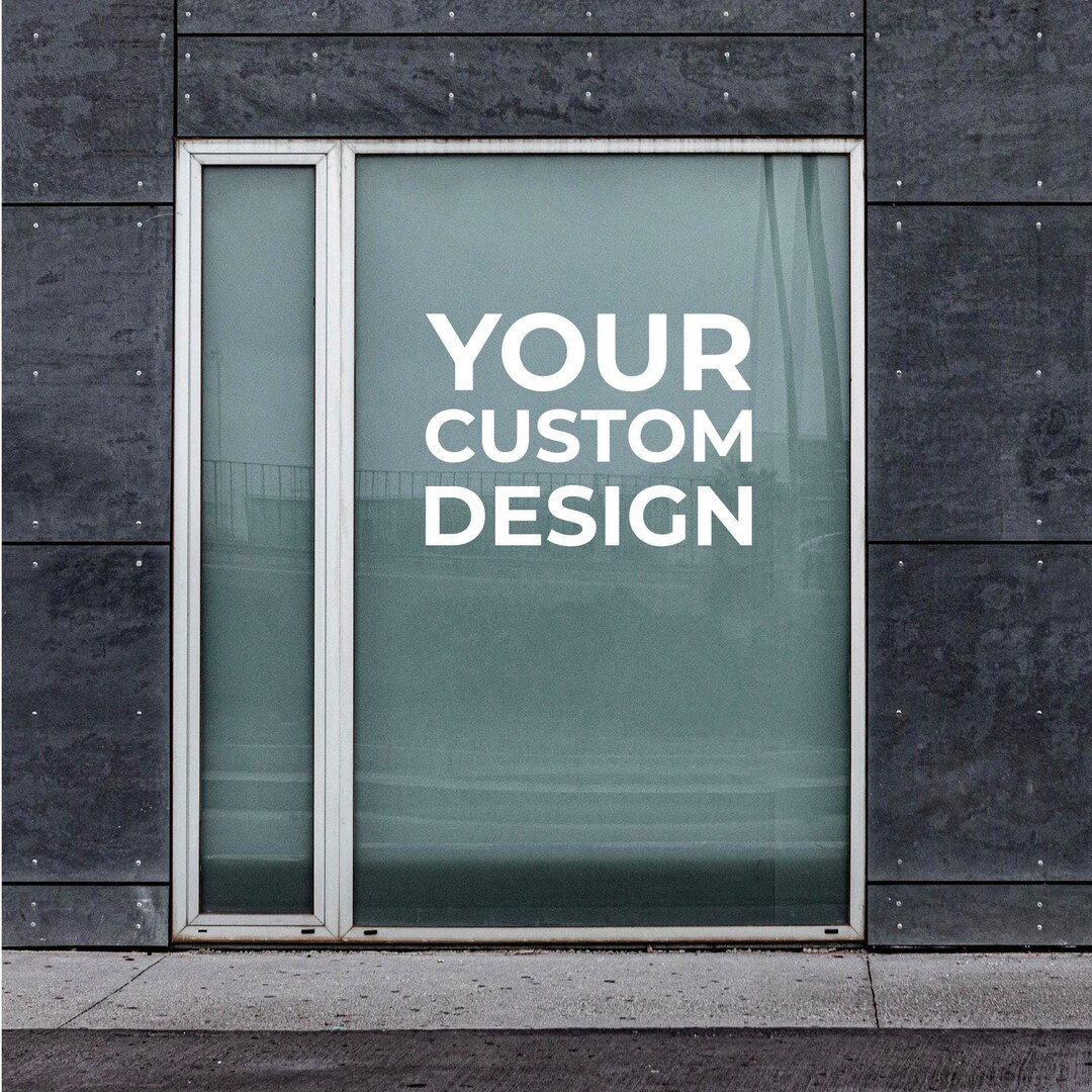 Custom Vinyl Text Decal, Window Business Logo Decal, Personalized Vinyl ...