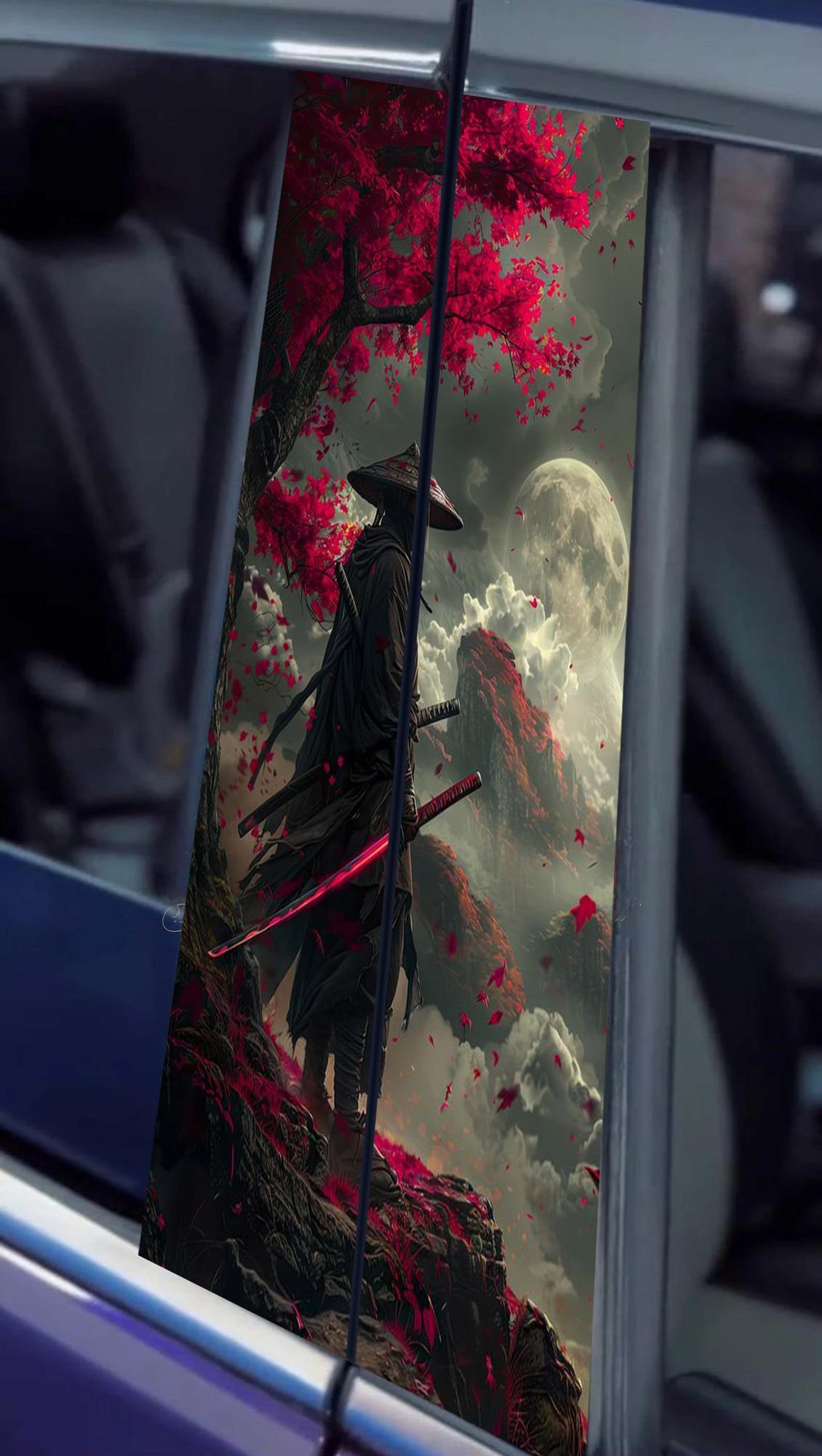 Vinyl Car Pillar Stickers, Unique Design Print Car Decals, Custom Car ...
