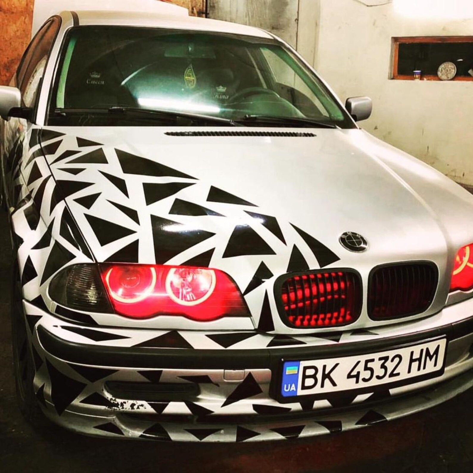 Modern Triangles Car Vinyl Stickers, DIY Auto Tuning, JDM Car ...