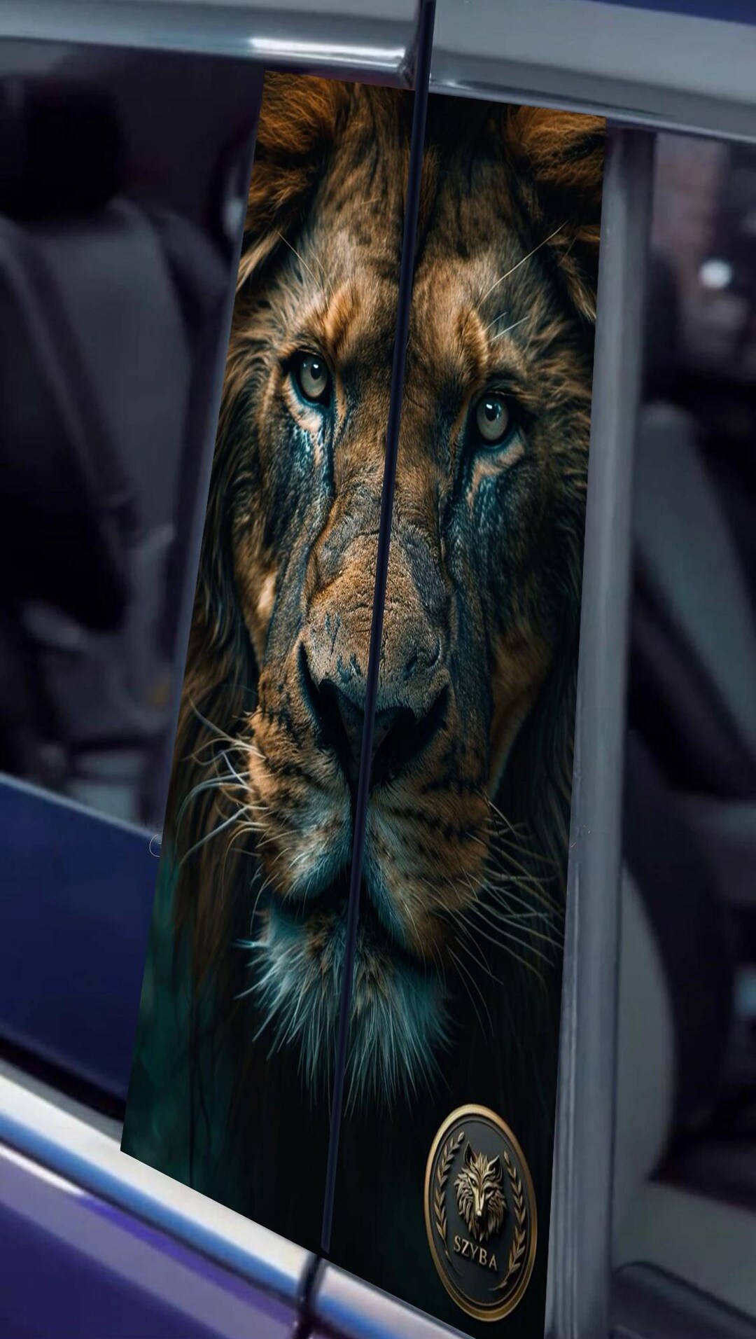 Custom Lion Car Decal, Waterproof Vinyl Wild Animal Car Sticker ...