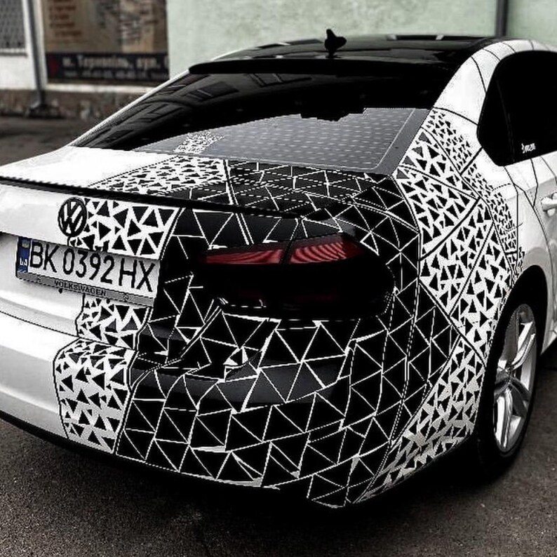 Modern Triangles Car Vinyl Stickers, DIY Auto Tuning, JDM Car ...