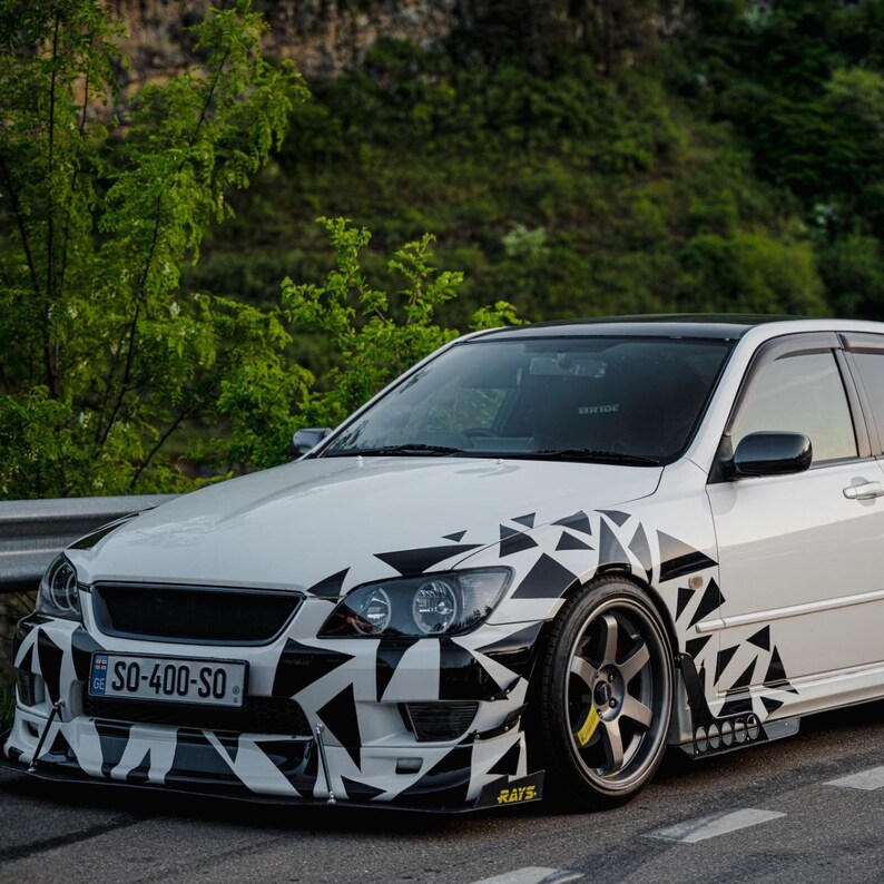 Modern Triangles Car Vinyl Stickers, DIY Auto Tuning, JDM Car ...