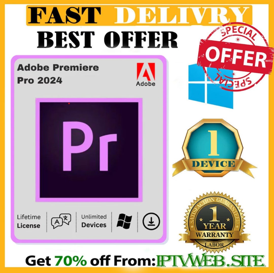 Adobe Premiere Pro 2024 With Life Time License for Windows - Etsy