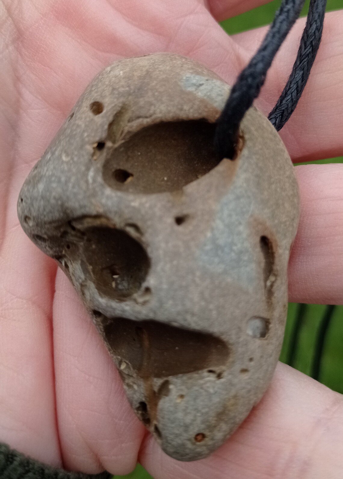 Irish Hag Stone From Donegal , With Cord for Hanging - Etsy