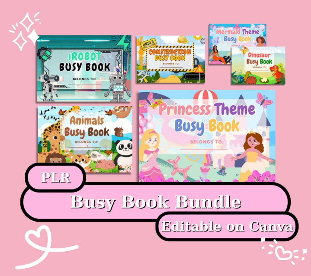 Editable Busy Book Bundle, Kids Busy Book, Preschool Busy Book, Toddler ...