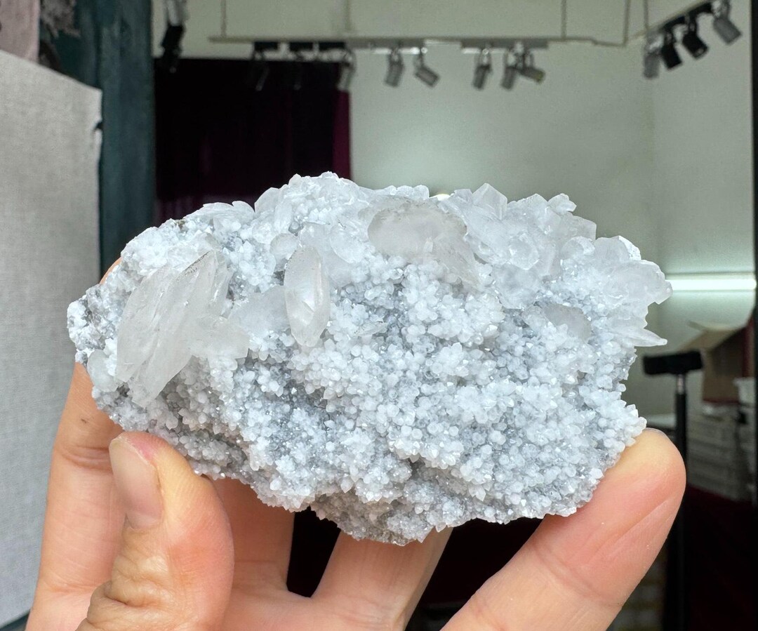 White Fluorescent Calcite Specimen From Fujian, China, White Thousand ...